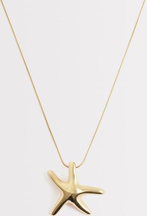Seol + Gold Collier &eacute;toile de mer en vermeil 18 carats - Dor&eacute;