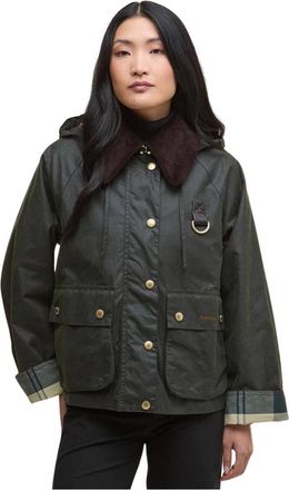 Barbour Reighton Spey Waxed Jacket - - Jackets - Damen - Gr&uuml;n - XS