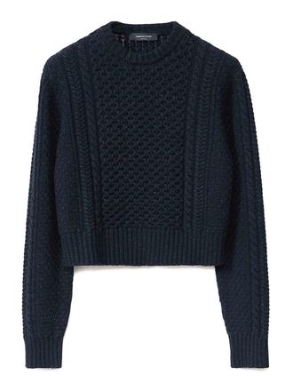 Fabiana Filippi Pull Col Rond - Bleu