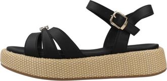 Tommy Hilfiger Femme, Chaussures, Noir, Taille: 37 EU Sandalia Cruzada