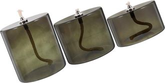 Hemobllo 3 St&uuml;ck Glas &Ouml;llampen aus Glas mit Baumwollseil Dekorative Petroleumlampen f&uuml;r Inneneinrichtung Gr&uuml;ne &Ouml;llampen als Tischdekoration f&uuml;r Zuhause und Hoc