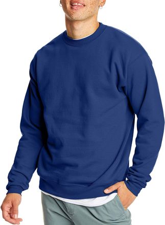 Hanes Herren EcoSmart Fleece Pullover Crewneck 1er Oder 2er Pack Sweatshirt, Deep Royal-1er-Pack, Medium