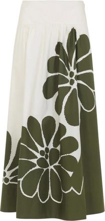 Farm Rio Farm Rio, Femme, Jupes, Multicolore, Taille: 38 FR Palermo Midi Skirt