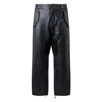 Diesel Lederhose - - Trousers - Herren - Schwarzk - M
