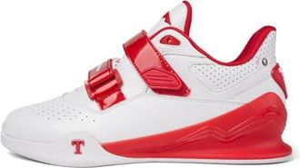 Generic Chaussures De Musculation pour Hommes, Baskets Basses pour Le Sport Fitness Amorti Chaussures DEntraînement DHaltérophilie Confortables,Rouge,45 EU