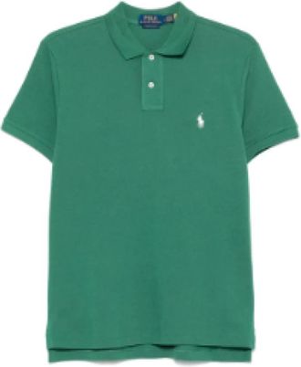 Polo Ralph Lauren Homme, Tops, Vert, Taille: S Chemise Polo Slim Fit en Maille