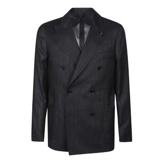 Lardini Herren, Jacken, Blau, SGr&ouml;&szlig;e