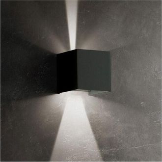 Zafferano Zafferano - Cubetto IP54 6,5W LED-Wandleuchte mit verstellbaren Corten-Lamellen