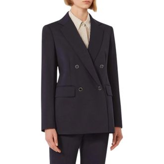 Max Mara Giacca - - Jackets - Damen - Blau - XS