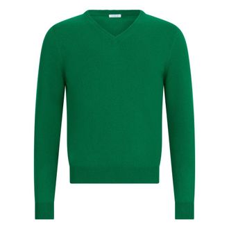 Malo V-Ausschnitt Pullover - - Knitwear - Herren - Gr&uuml;n - M