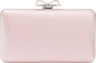 Self Portrait Femme, Sacs, Rose, Taille: ONE Size Satin Clutch Bag