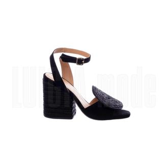 Paloma Barcel&oacute; Hohe Absatz Wildledersandalen - - Shoes - Damen - Schwarzk - 38 EU