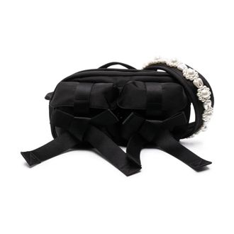 Simone Rocha Schleifen Crossbody Tasche mit Verzierungen - - Bags - Damen - Schwarzk - ONE SIZE