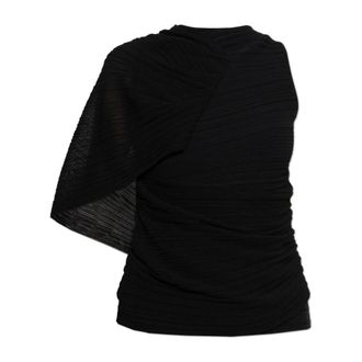 Balmain Femme, Blouses et Chemises, Noir, Taille: 36 FR Top drap&eacute;