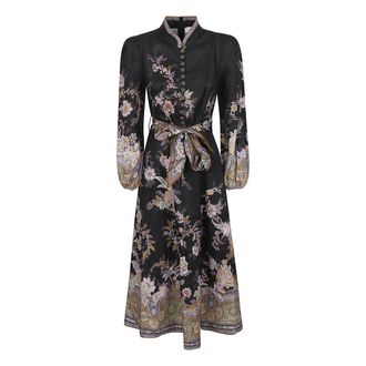 Zimmermann Femme, Robes, Multicolore, Taille: 38 FR Luna Button Midi Dress