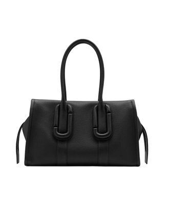 Marc Jacobs Womens Tote Bag Bebe City Grained Leather Black Cow Shoulder