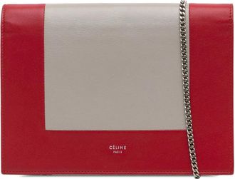 Celine Hobo Bags - Leather Frame Wallet on Chain - Gr. unisize - in Rot - f&uuml;r Damen