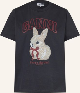 Ganni T-Shirt schwarz