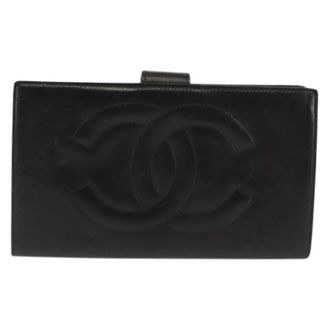Chanel Portefeuille fran&ccedil;ais Timeless CC Pre-owned - Femme - Pre-owned - Noir - Taille: ONE Size