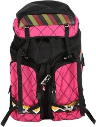 Prada unisex, Pre-owned, Multicolore, Taille: ONE Size Sac &agrave; dos en nylon Pre-owned