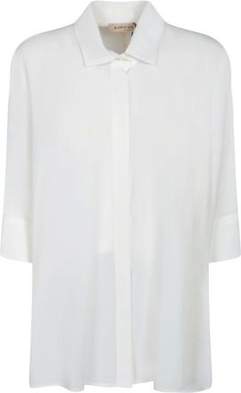 Blanca Vita Femme, Blouses et Chemises, Blanc, Taille: 40 FR T-shirt blanc avec manches chauve-souris