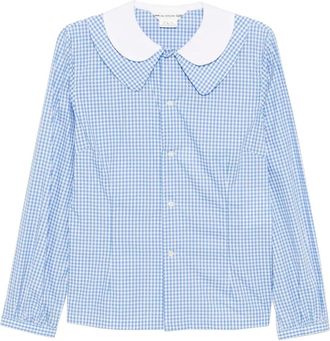 Comme Des Garçons Hemd mit doppeltem Kragen - Blau