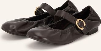 Paul Green Mary-Jane-Ballerinas braun