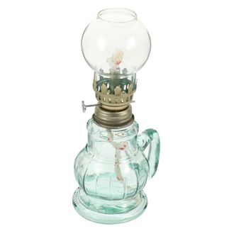 SOLUSTRE Retro Glas Petroleumlampe Für Innenbereich Öllampe Für Zuhause Schreibtischlampe Campinglampe Petroleumlampe Zum Dekorieren Und Beleuchten