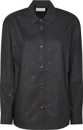 MC2 Saint Barth Femme, Blouses et Chemises, Noir, Taille: 40 FR Meredith - Cotton Strass 00