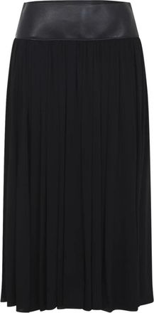 Alaia Belt Midi Rock - - Skirts - Damen - Schwarzk - S