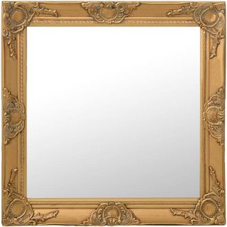 vidaXL Miroir mural style baroque 60x60 cm Dor&eacute;