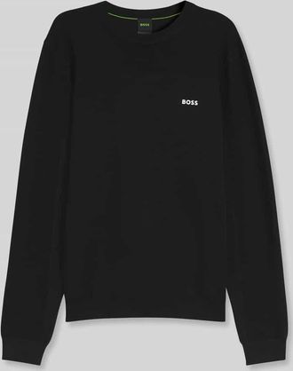 HUGO BOSS Pullover mit Logo-Schriftzug