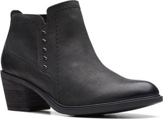 Clarks Femme Neva Lo Bottine Chukka, Cuir Noir, 41.5 EU