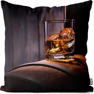 Void Watches Whiskey Glas Fass Kissenbezug Kissenhülle Sofakissen Kissen Deko Outdoor-Kissen Dekokissen, Kissen Größe:40 x 40 cm