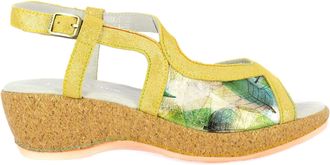 Laura Vita Damen FACRDOTO 05 Peeptoe Sandalen, Gelb (Jaune Jaune)