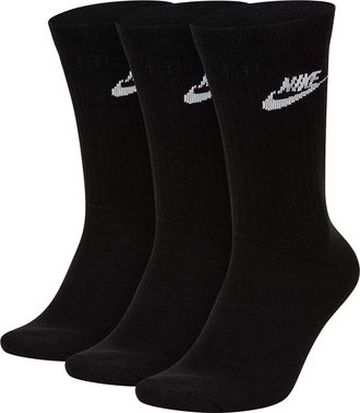 Nike Nike Unisex Sportstøj Everyday Essential Crew Socken, black/White, M EU