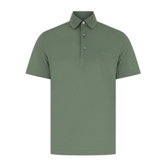 Ermenegildo Zegna Polo en piqu&eacute; - Homme - Tops - Vert - Taille: 2XL