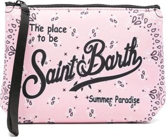 MC2 Saint Barth Femme, Sacs, Rose, Taille: ONE Size Dragonne de poignet rose flamant avec logo imprim&eacute;