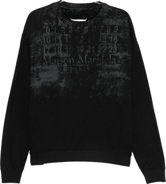 Maison Margiela Rundhalspullover - Schwarz