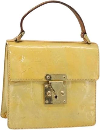 Louis Vuitton Sac &agrave; main en cuir verni Pre-owned - Femme - Pre-owned - Jaune - Taille: ONE Size