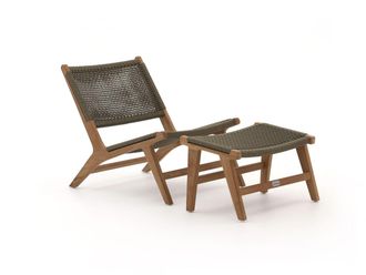 Bellagio la vita attrattiva Bellagio Elcito Gartensessel mit Hocker