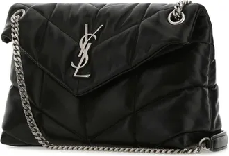Saint Laurent Womens Black Nappa Leather Small Puffer Shoulder Bag 1000 Borse A Tracolla