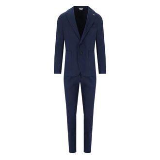 Manuel Ritz Single Breasted Suits - - Suits - Herren - Blau - 2XL