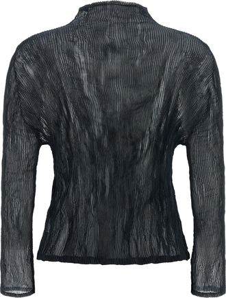 Issey Miyake Chiffon Twist 1 Cardigan - Black