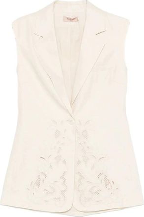 Twinset Femme, Tops, Beige, Taille: 40 FR Ensemble Gilet