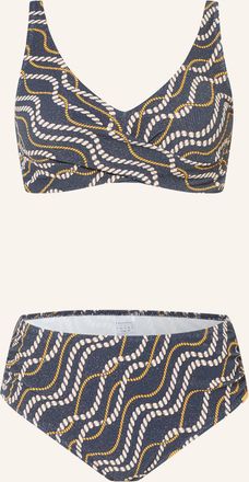 Charmline Charmline Bralette-Bikini Interlace Chains Mit Glitzergarn blau