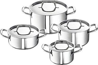 Schulte Ufer Finesse Topfset, Edelstahl, 4 TLG