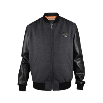 Philipp Plein Herren, Jacken, Schwarzk, LGr&ouml;&szlig;e