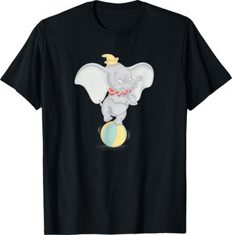 Disney Classic Dumbo Balancing Ball Watercolor T-Shirt T-Shirt