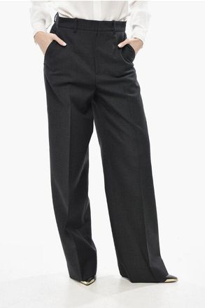 Gucci Wool Twill Straight-Leg Trousers size 38